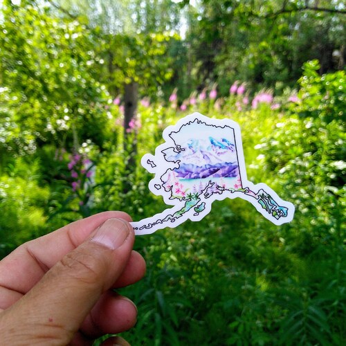Nanuq in Blue Alaska Native Inupiaq Art Sticker | Etsy