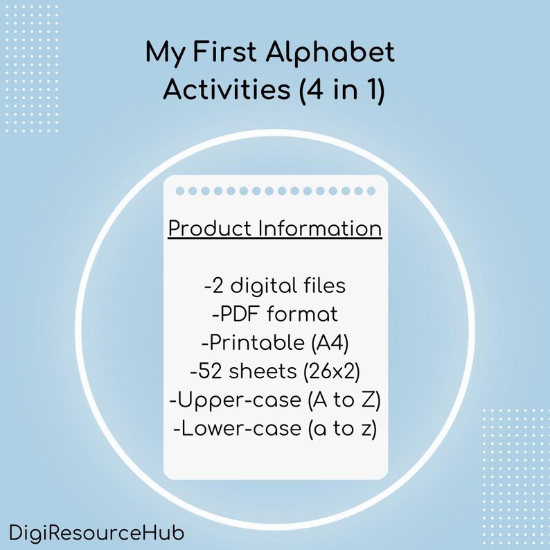 My First Alphabet Activities (4 in 1: Say, Trace, Write, and Colour ...