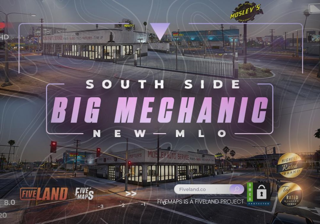 Fivem - South Side Big Mechanic MLO | Fivem MLO | Fivem Mechanic MLO - Etsy
