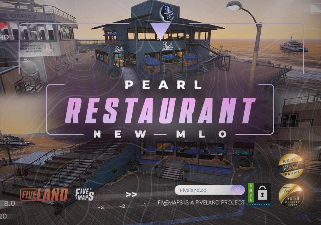 Fivem Pearl Restaurant & Club MLO: Coastal Waterfront RP - Etsy