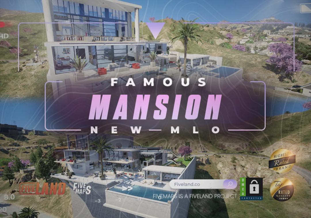 Fivem Famous Mansion MLO: Luxury Roleplay Estate - Etsy
