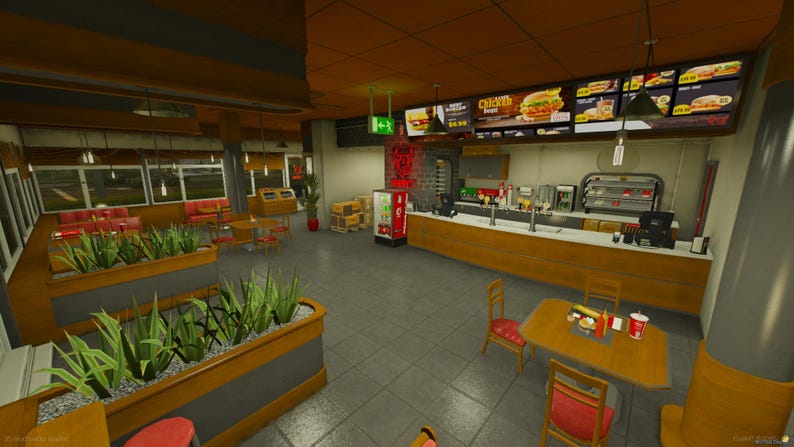 Fivem Self Burger MLO: Fivem MLO - Elite Fast Food Hub MLO - Etsy