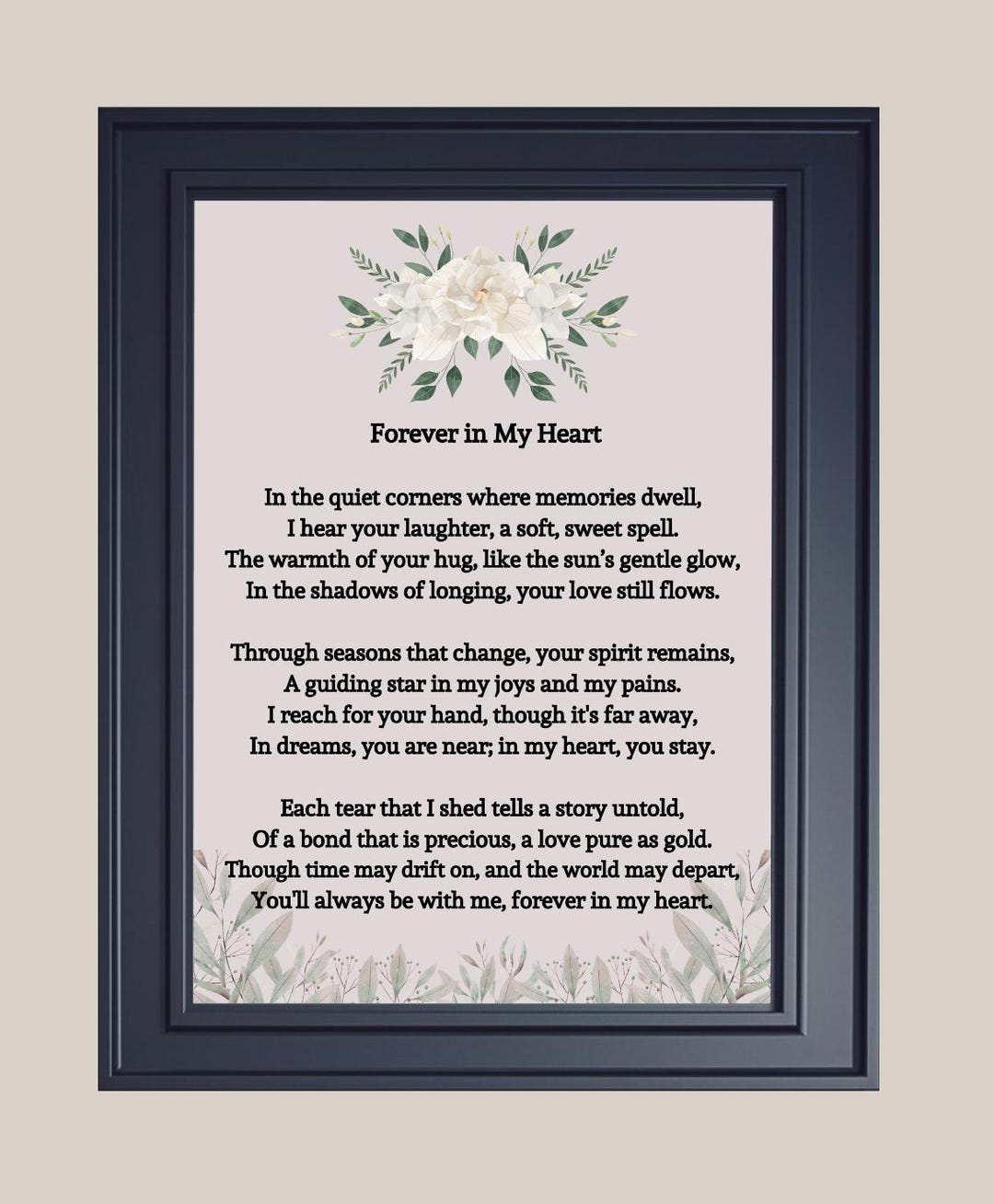 Honoring Mum's Memory, A Touching Poem of Loss. Remembering a Loved One ...