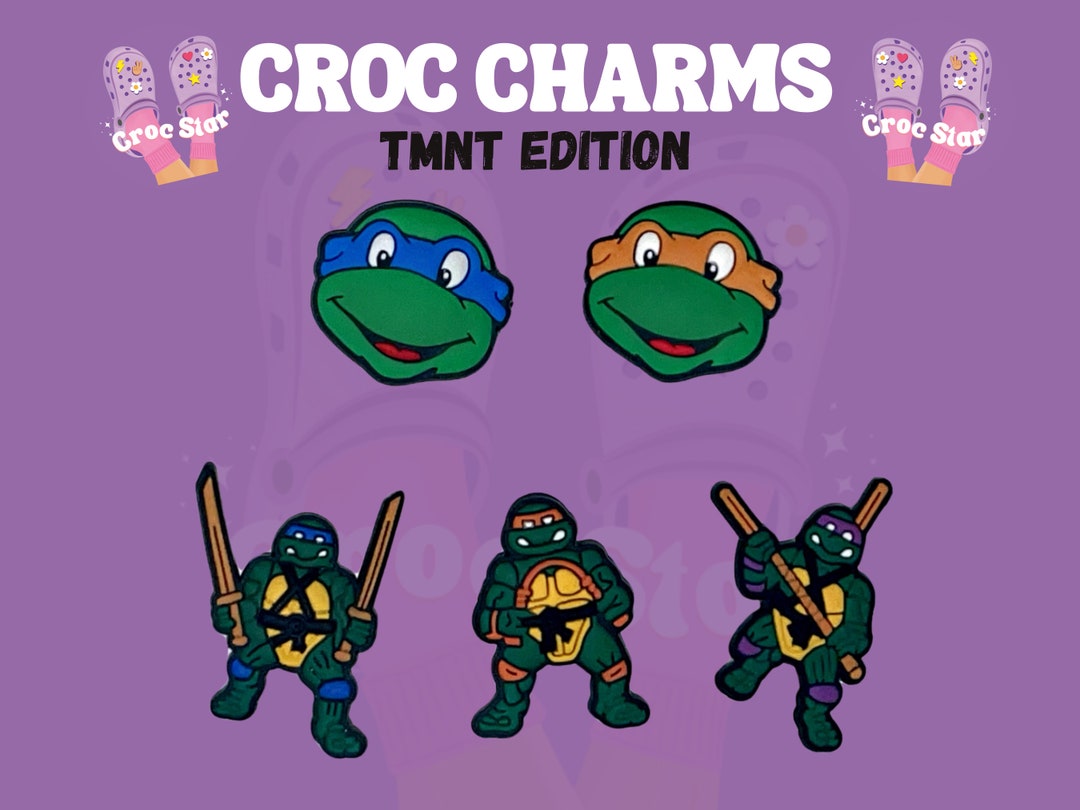 TMNT Teenage Mutant Ninja Turtles Croc Charms Ninja Turtle Charms for ...
