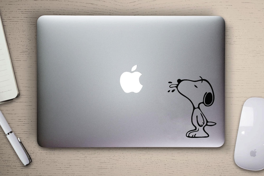 Snoopy Laptop Decal Sticker Mac Apple Window Car Sticker Vinyl - Etsy