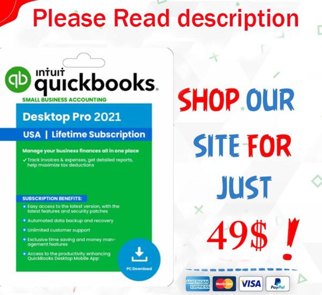 Quickbooks Desktop Pro 2021 No Subscription