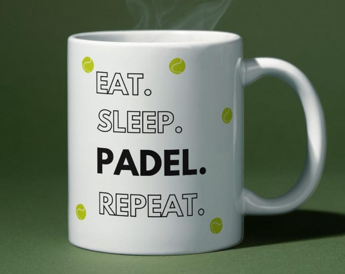 In My Padel Player Era Mug, Padel Enthusiast Themed 11oz Ceramic Mug ...