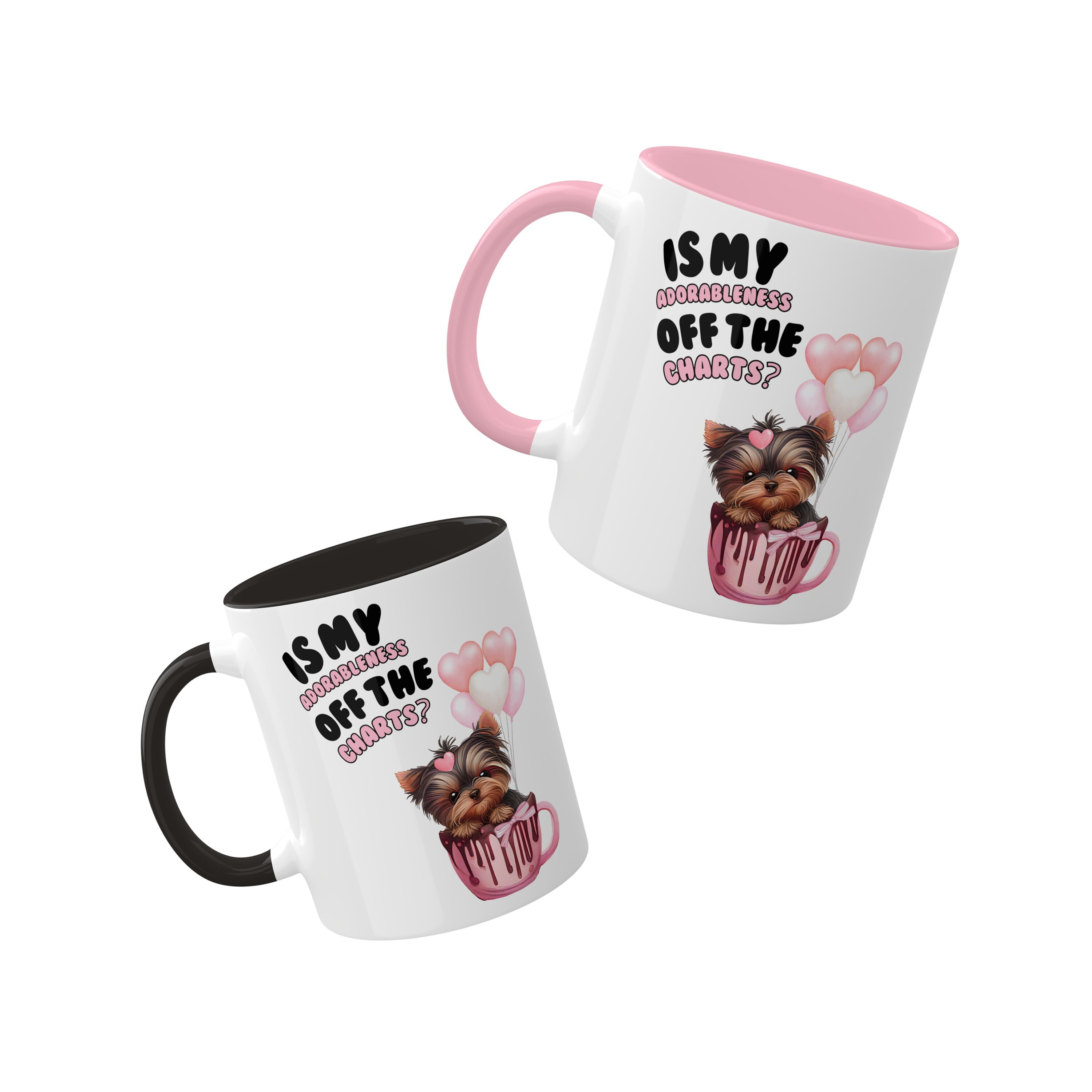 Cute Coffee Mug for Coffee at Any Time, Available in Two Colors, Pink ...
