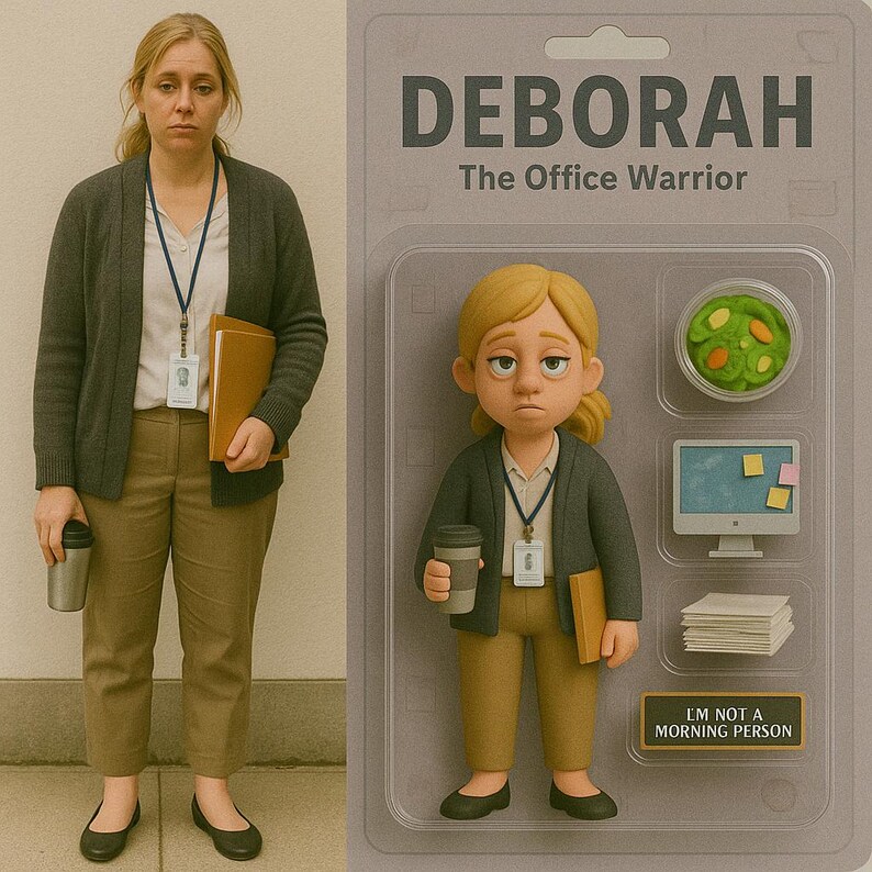 Action Figure Custom Portrait From Photo Personalized Toy Box Style ...