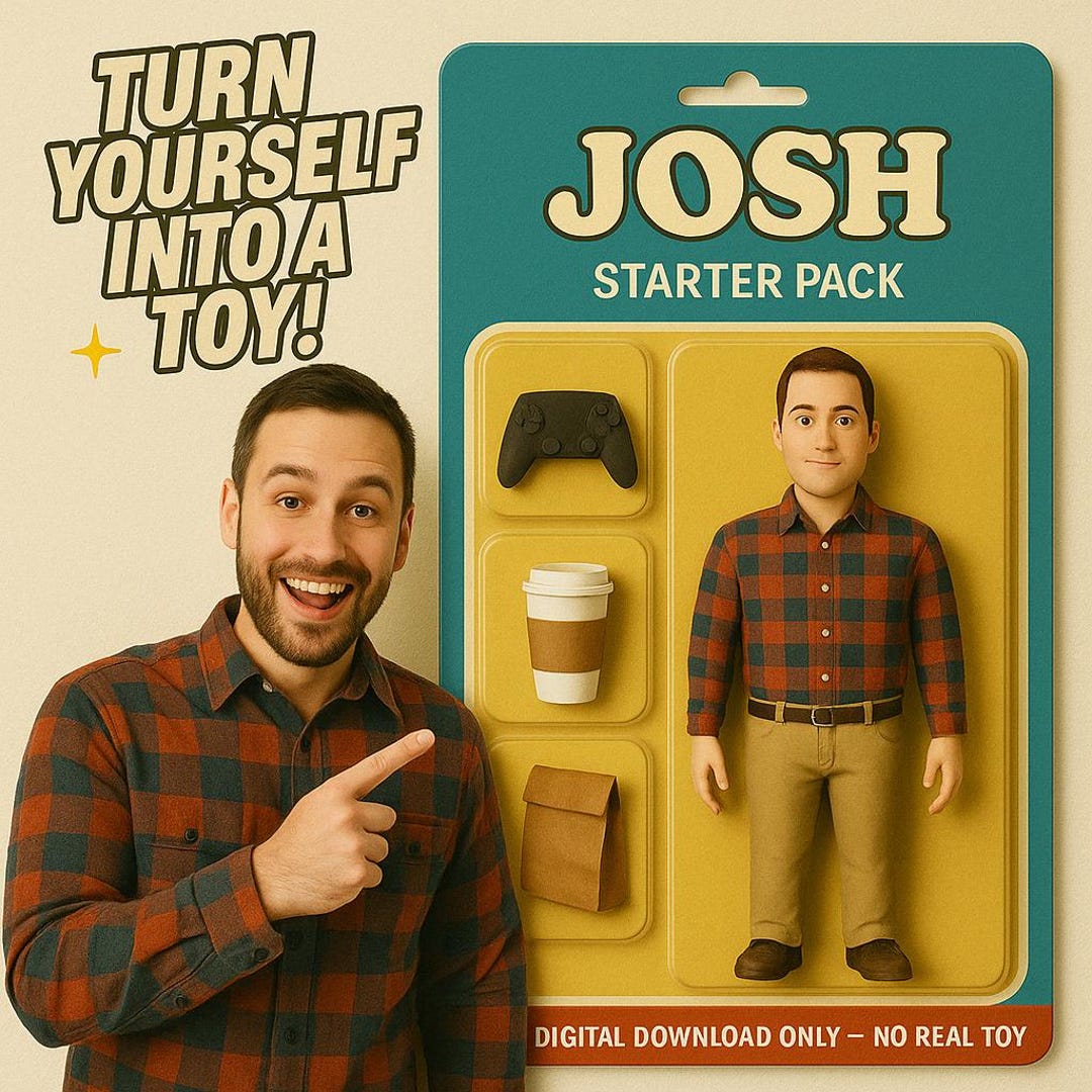 Starter Pack Custom Portrait From Photo Personalized Toy Box Style ...