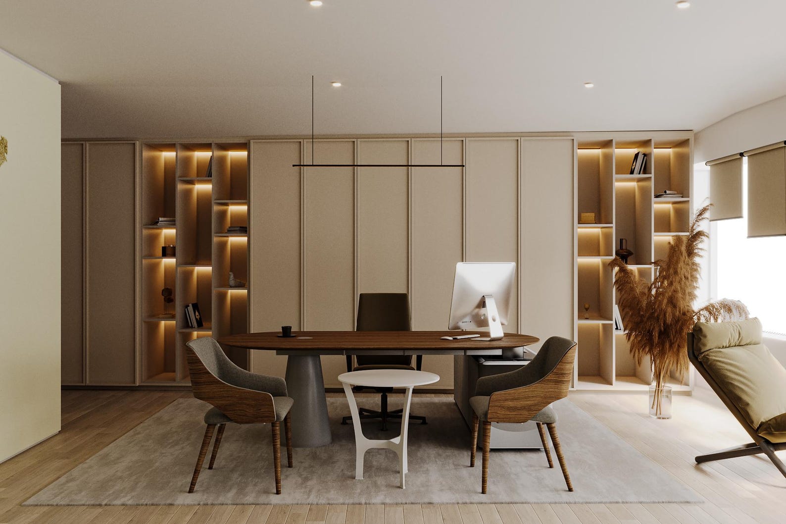 Office, Commercial Design, Custom Office Design, Minimal Office, Office ...