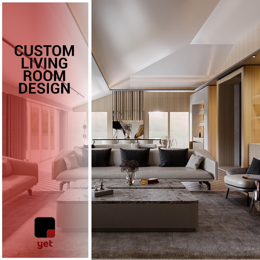 Living Room Design Service | 3D Rendering & Layout Customization ...