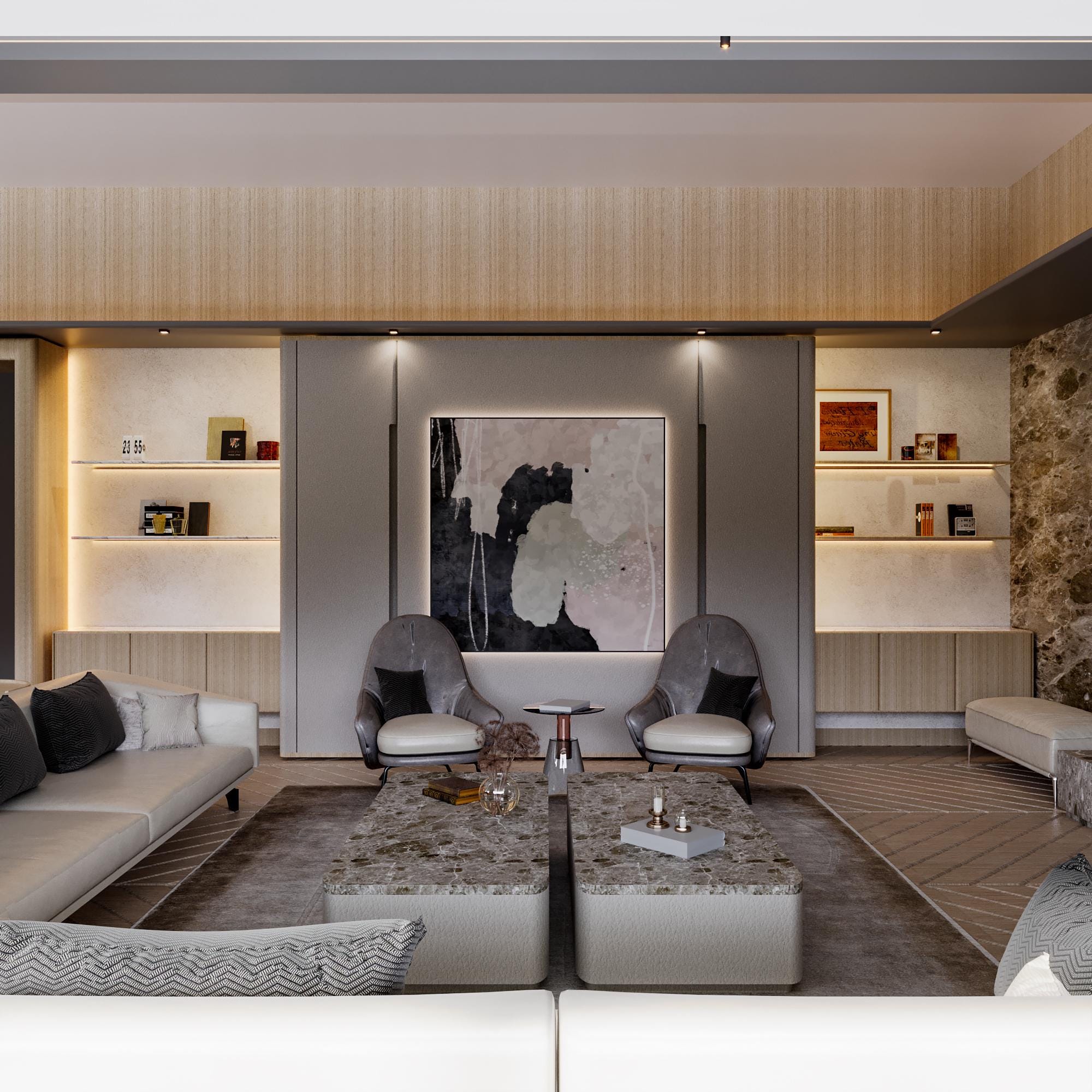 Living Room Design Service | 3D Rendering & Layout Customization ...
