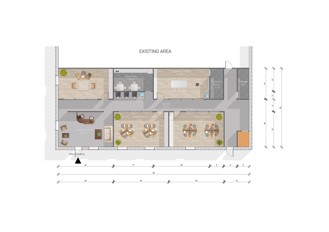 Custom House Floor Plan | 2D Layout, Elevations, Sections & 3D Views ...