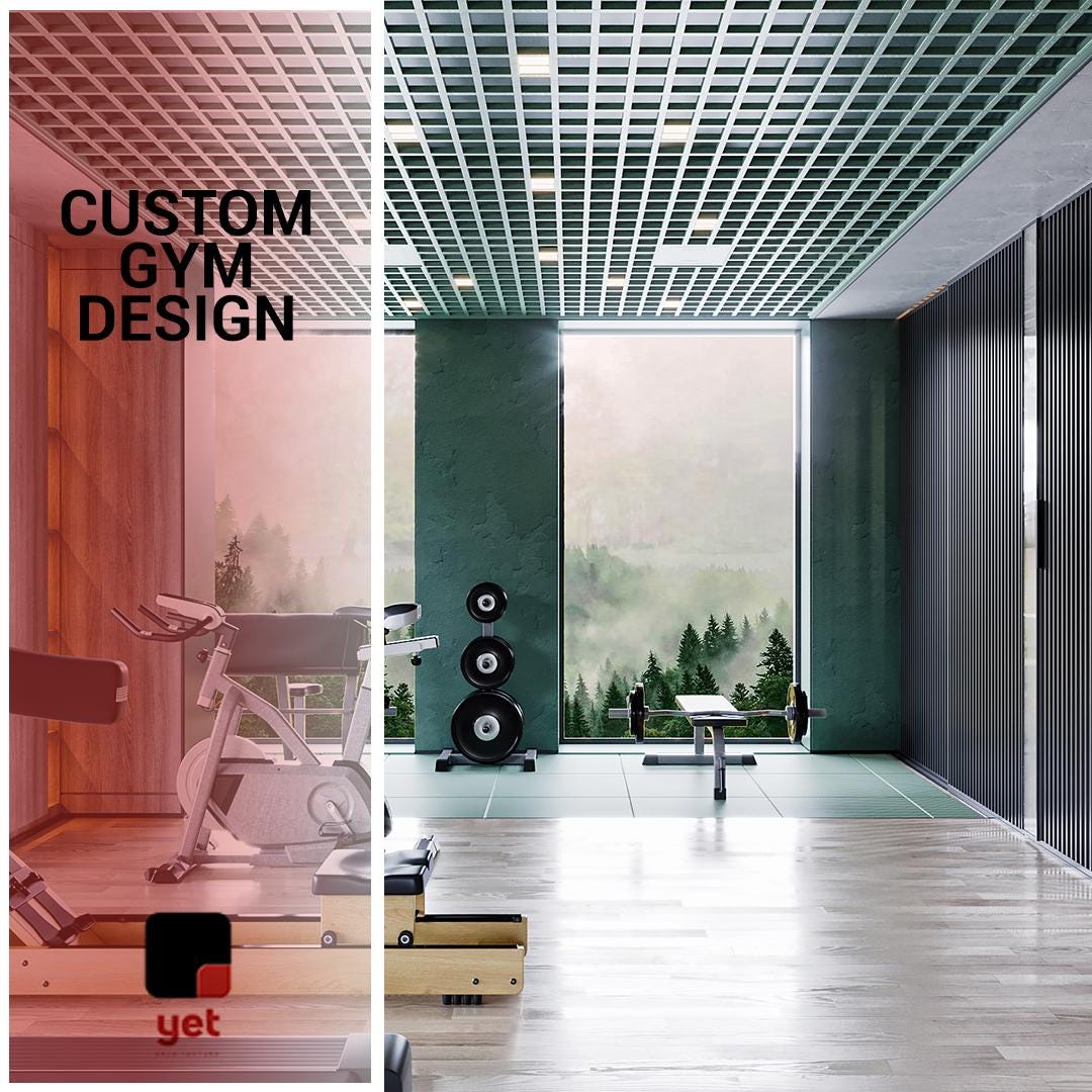 Custom Fitness Design, GYM, Gym 3D Rendering, 3D Architectural ...