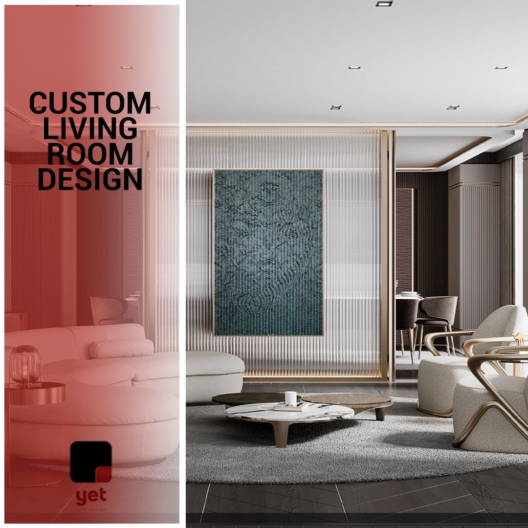 Living Room Interior Design Service | 3D Rendering, Custom Layout ...