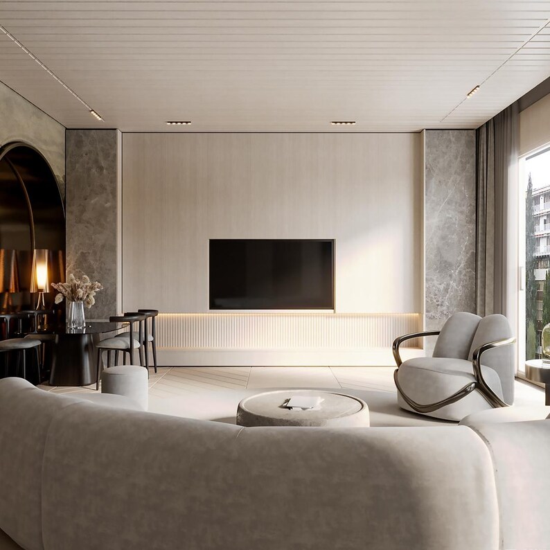Living Room Design Service | 3D Rendering, Custom Layout & Build-ready ...