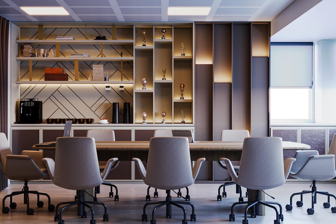 Office, Commercial Design, Custom Office Design, Minimal Office, Office ...