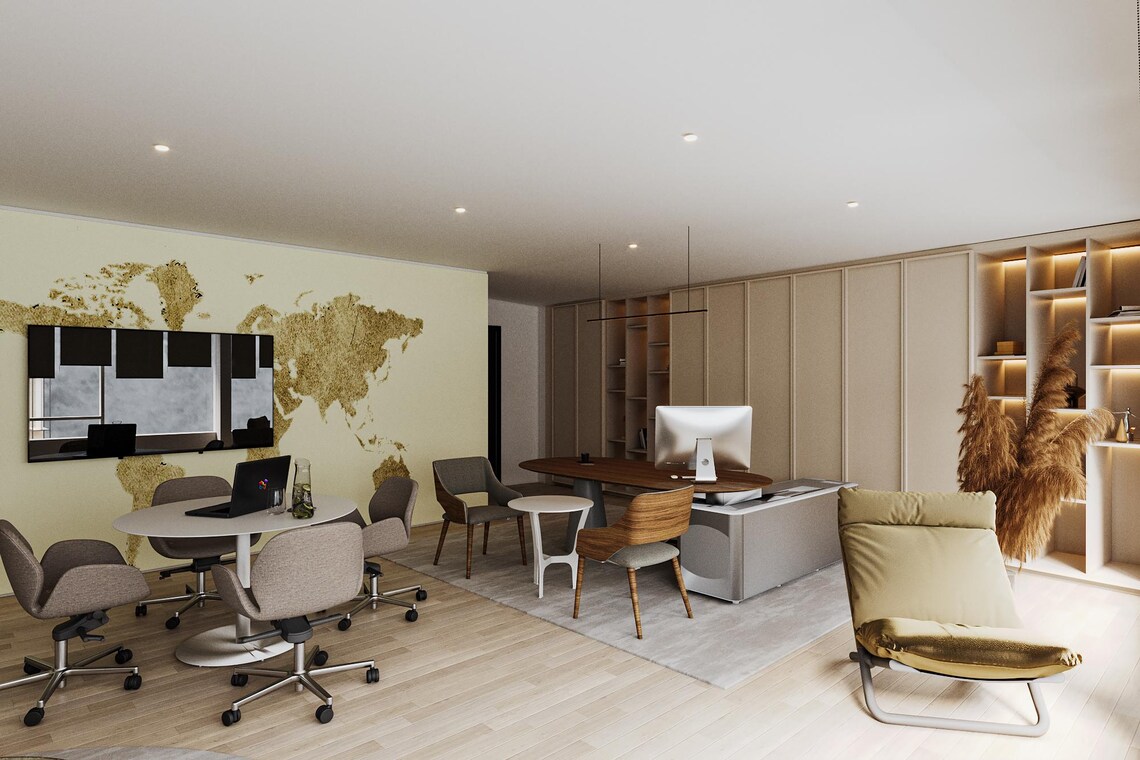 Office, Commercial Design, Custom Office Design, Minimal Office, Office ...