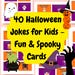 40 Halloween Joke Cards for Kids Fun & Spooky Printable Notes Lunchbox ...