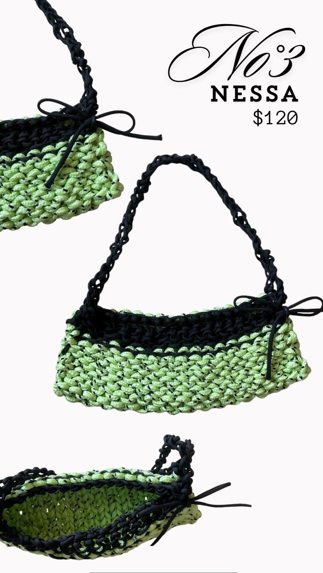 Nessa Crochet Rope Bag - Etsy