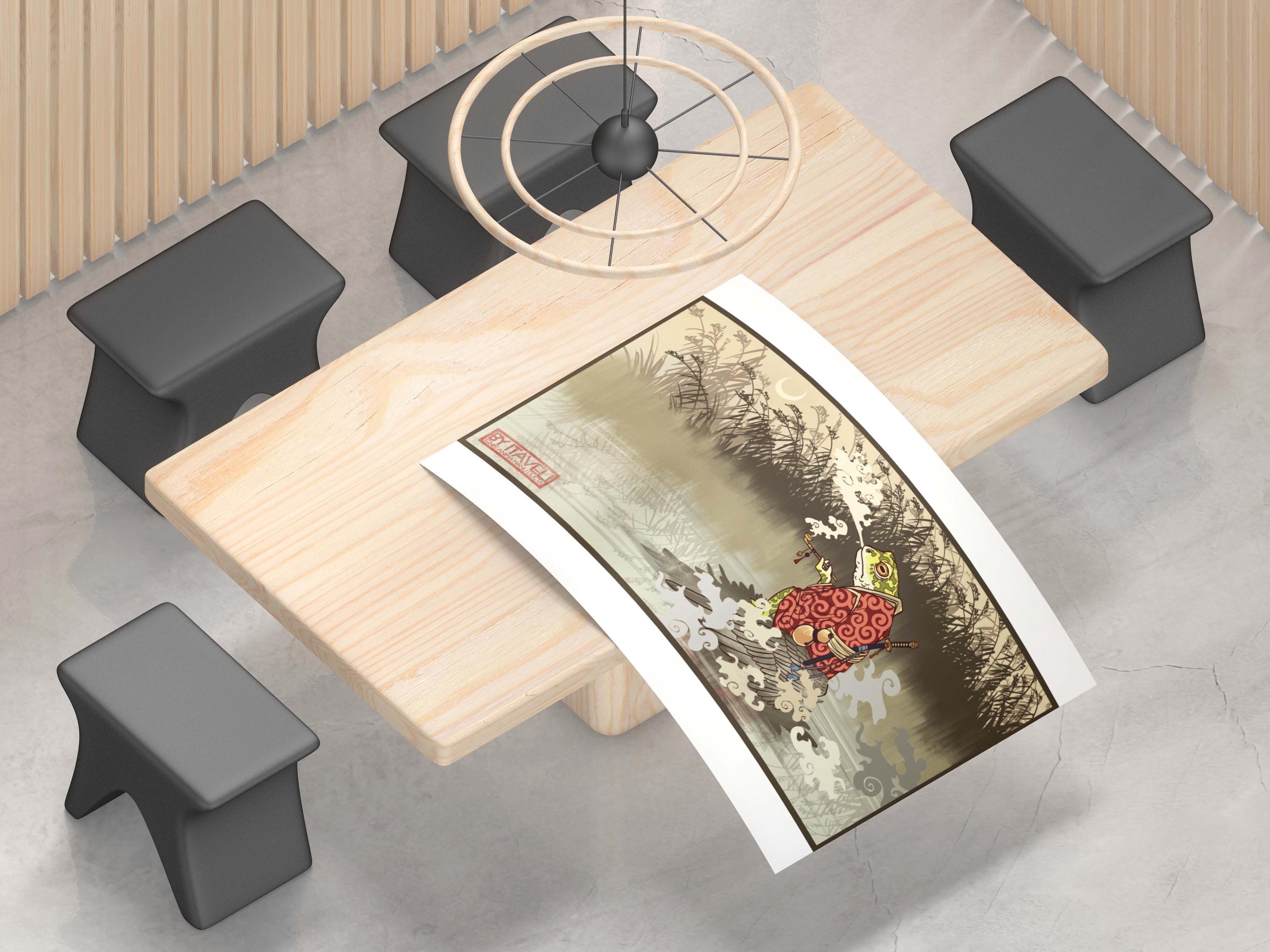 Toad Samurai Horizontal Poster Digital, Frog Warrior - Etsy