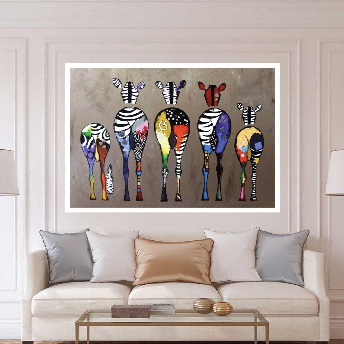 Banksy Zebra Print, Zebra Canvas, Banksy Zebra Art, Banksy Wall Art ...