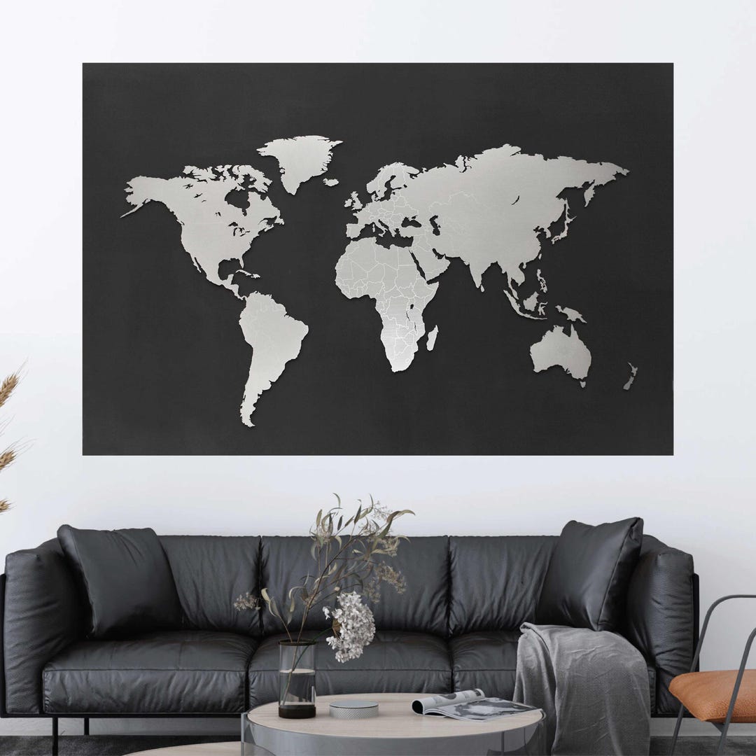 Vintage World Map, World Map Poster, Antique Style World Map, Noua ...