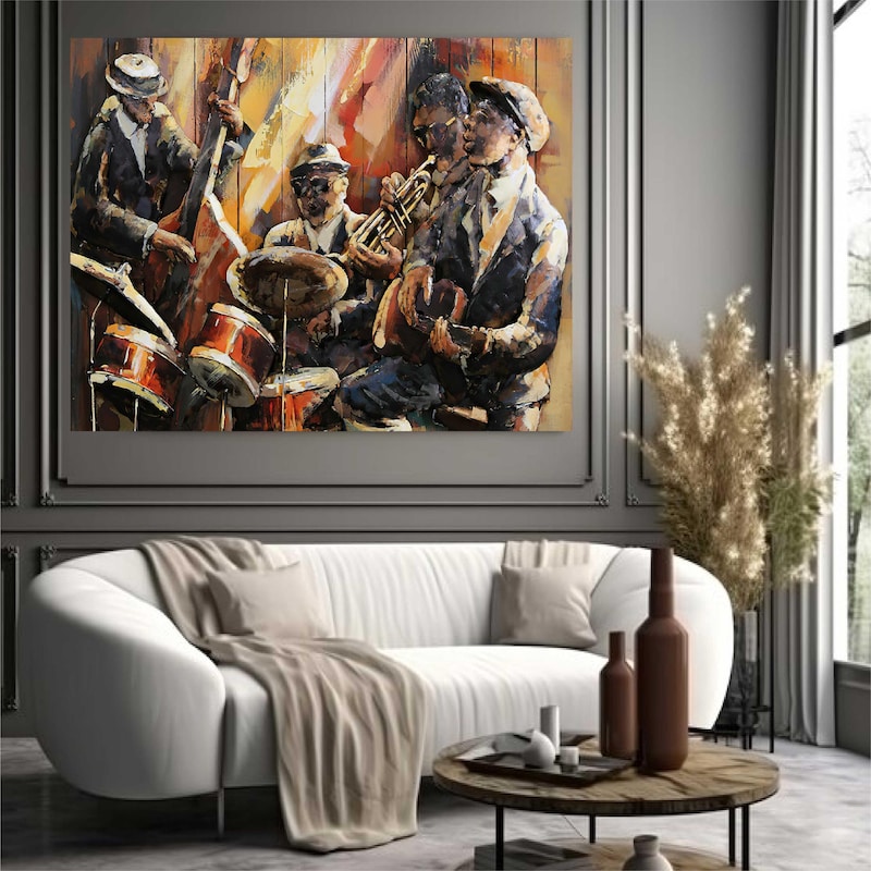 Jazz Painting - Etsy