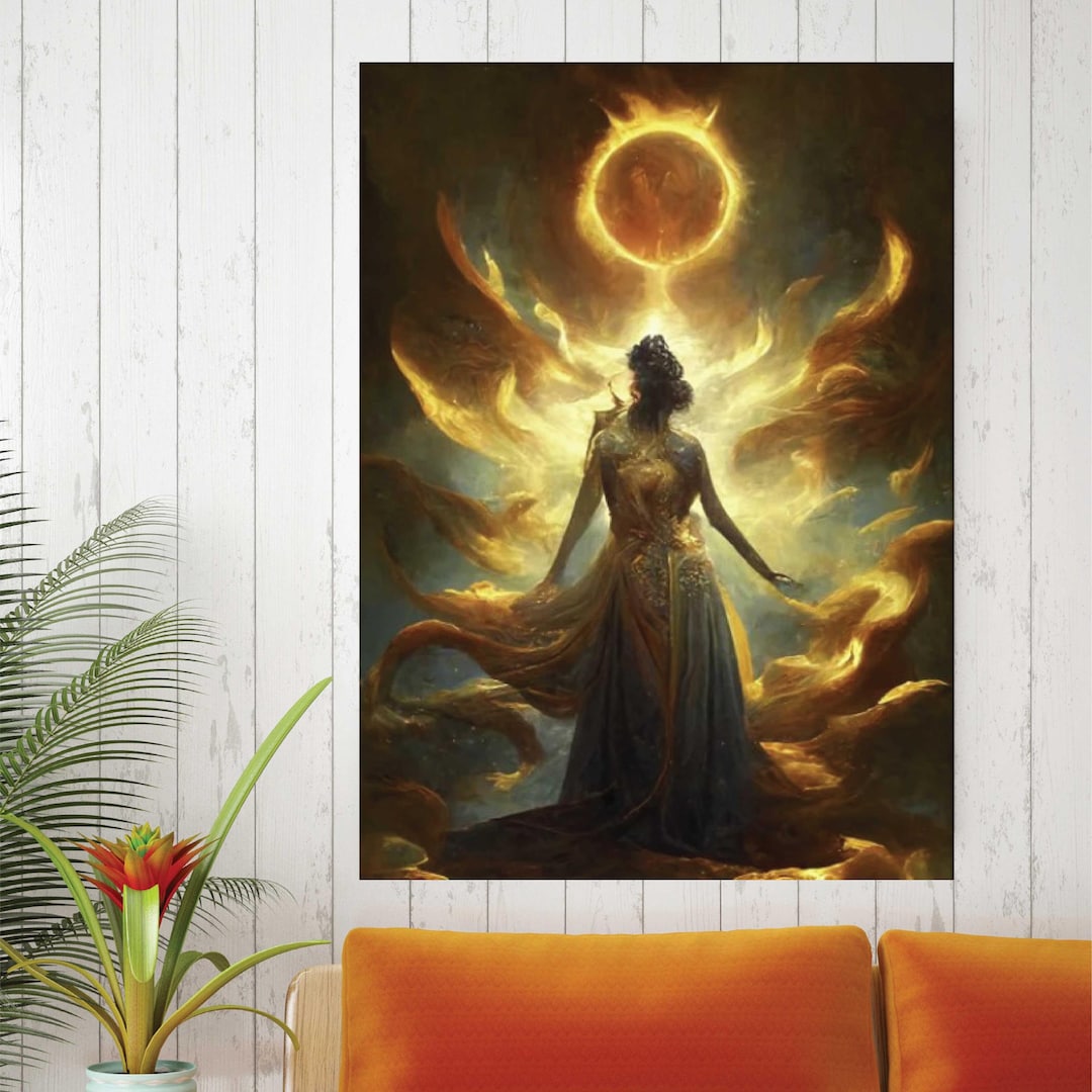 Sun Goddess Goddess Wall Art, Sun Goddess Print, Sun Goddess Art ...