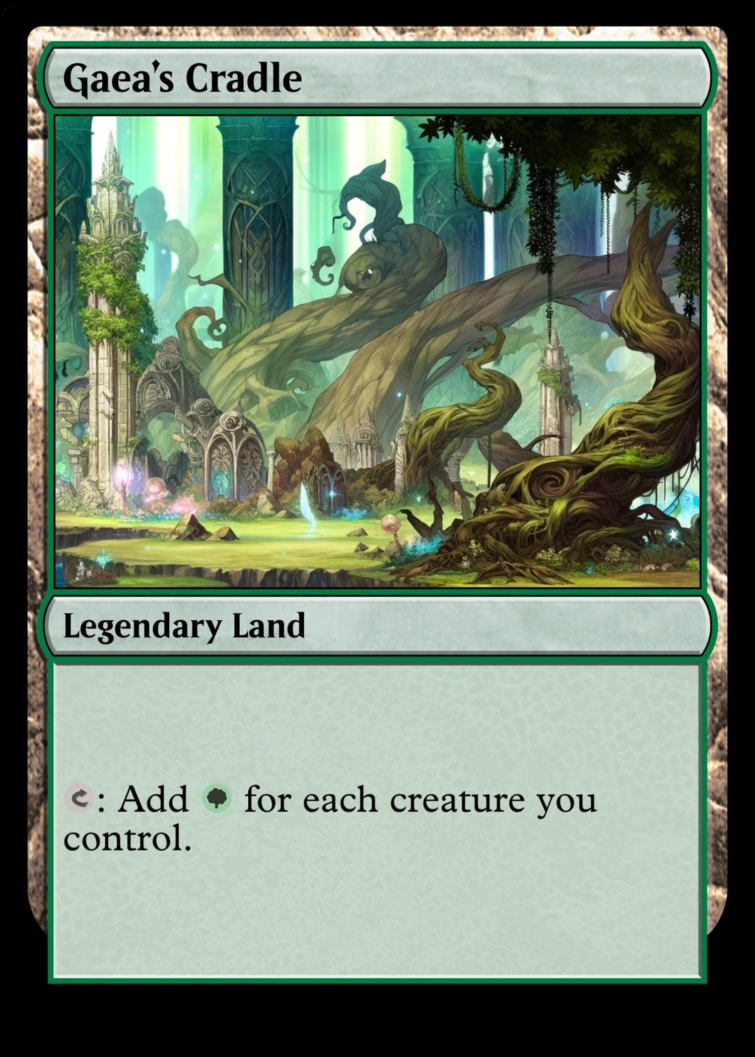 Gaea's Cradle Modern Frame B MTG Custom Altered Art Game Card Proxy - Etsy