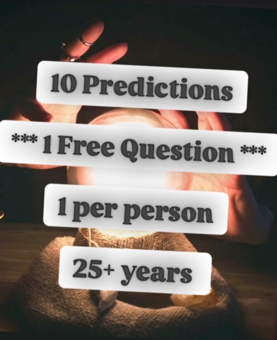 10 Psychic Predictions Read SPECIAL One per Person Plus One FREE ...