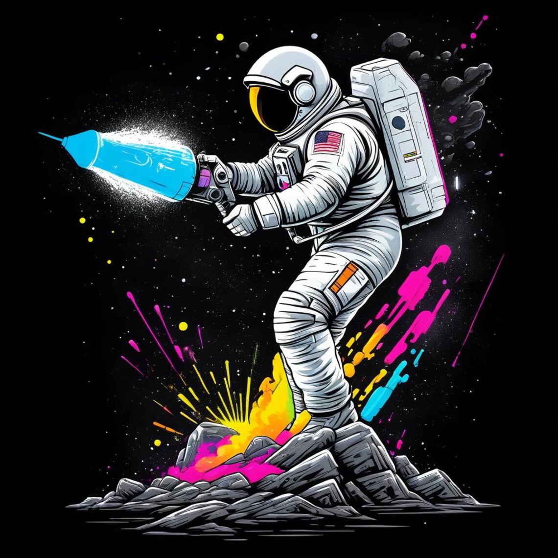 Futuristic T-shirt Design Bundle PNG Files Custom Apparel and DIY ...