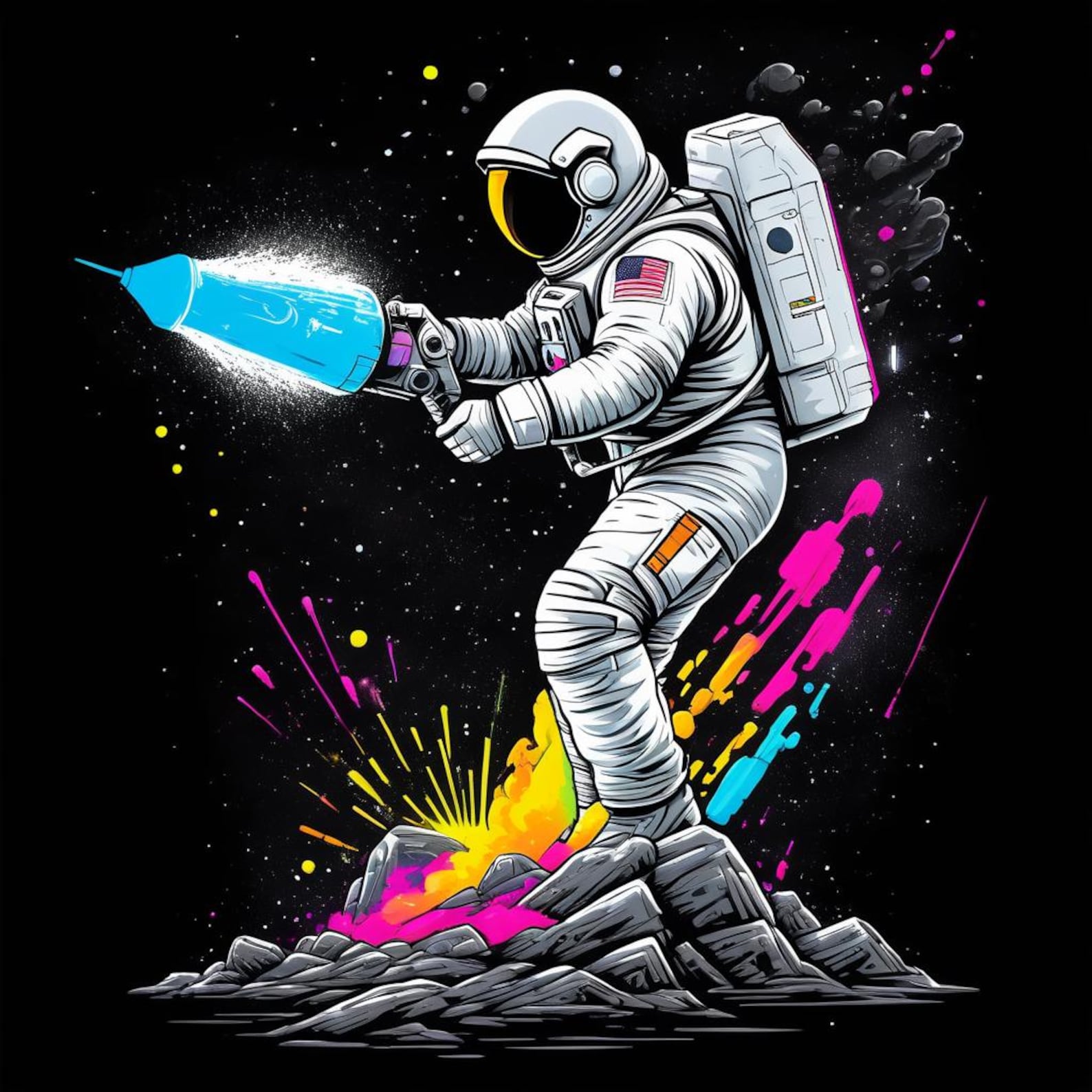 Futuristic T-shirt Design Bundle PNG Files Custom Apparel and DIY ...