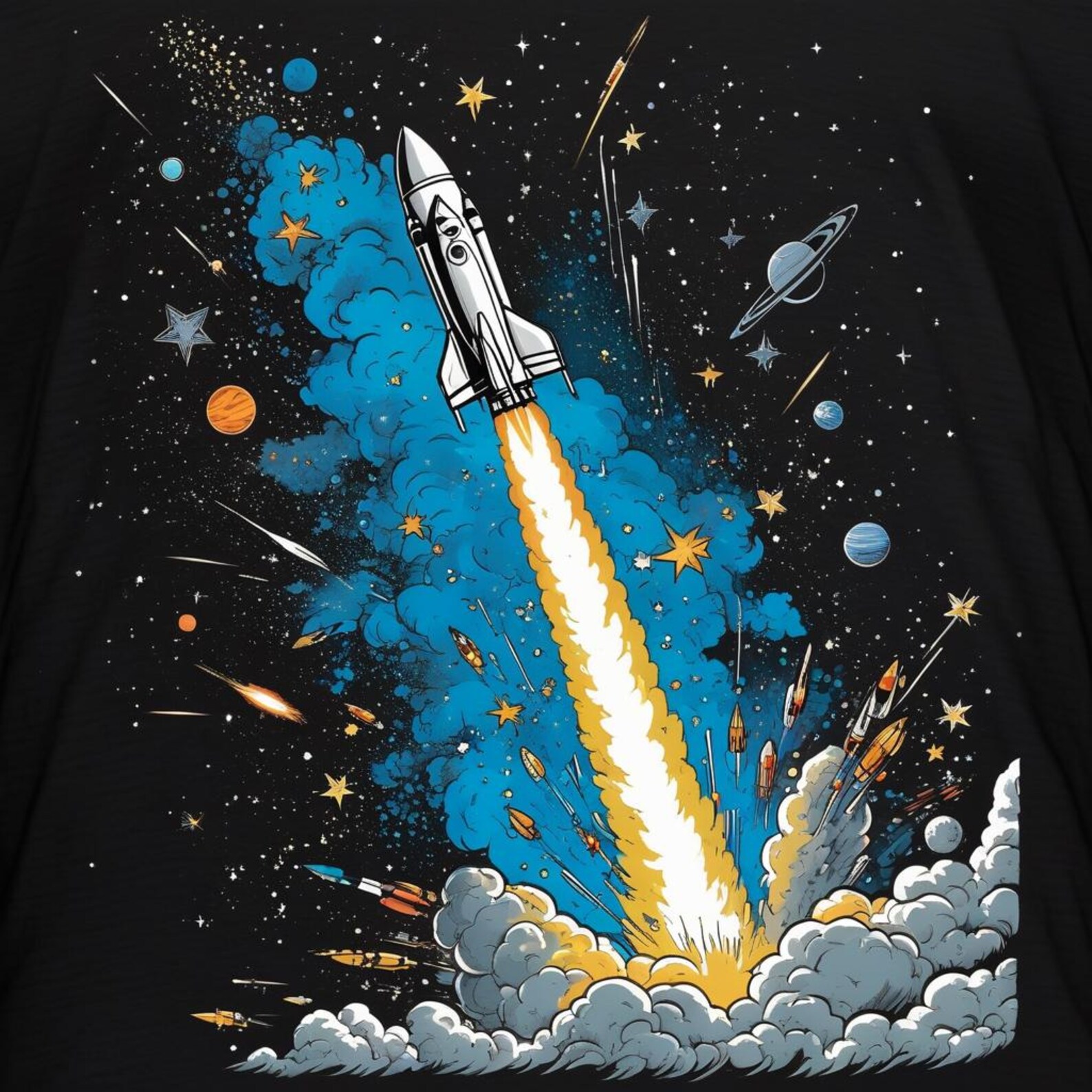 Futuristic T-shirt Design Bundle PNG Files Custom Apparel and DIY ...