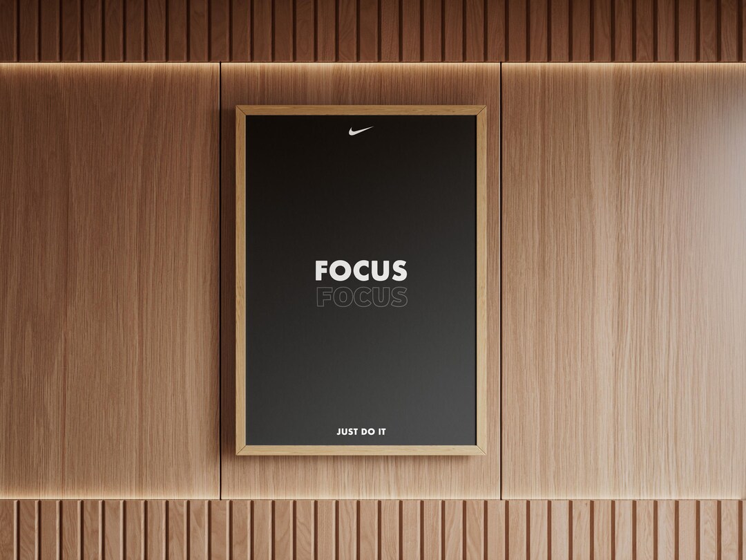 Hypebeast Focus Wall Art, Focus Poster, Nike Poster Motivational Quote ...