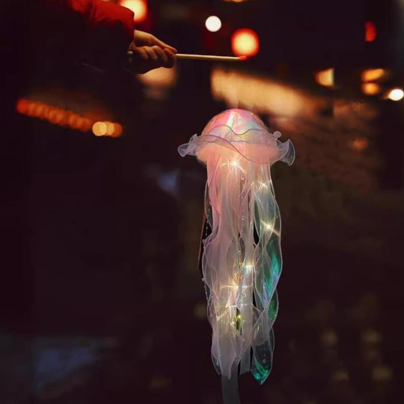Ethereal Jellyfish LED Lamp | Color-changing Ocean Theme Light - Etsy