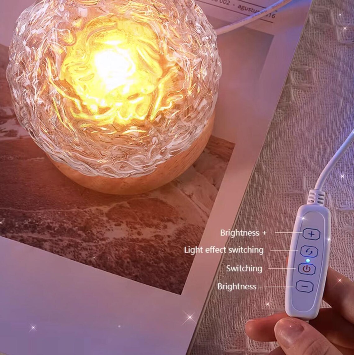 Ocean Waves Water Ripple Projector | Party Light Lamp Decor | LED Light ...