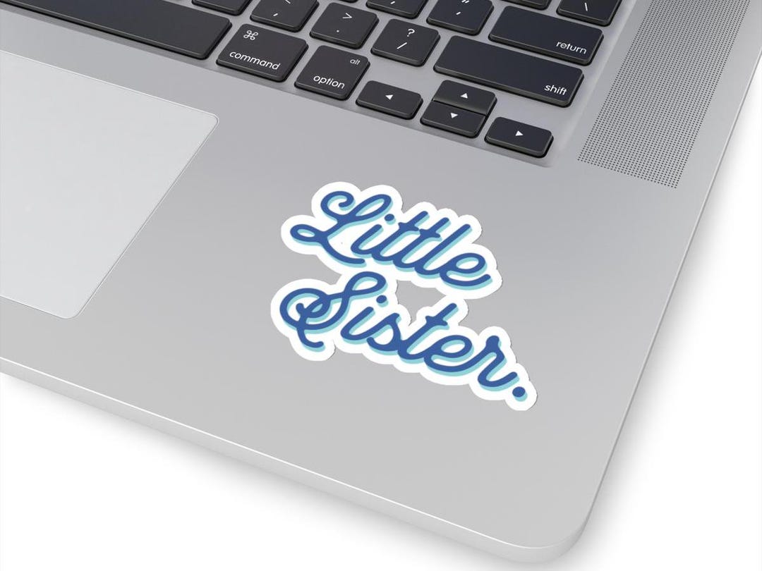 Little Sister Sticker, Playful Style, Vinyl Sticker for Laptops ...