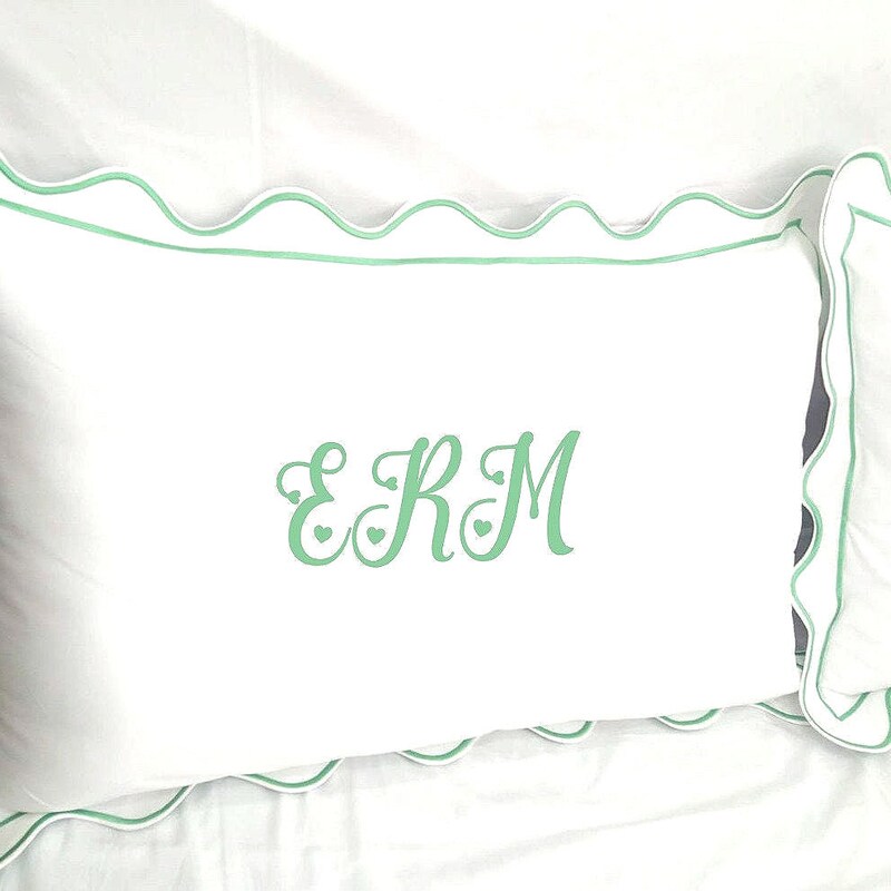 Monogram Pillow Sham - Etsy