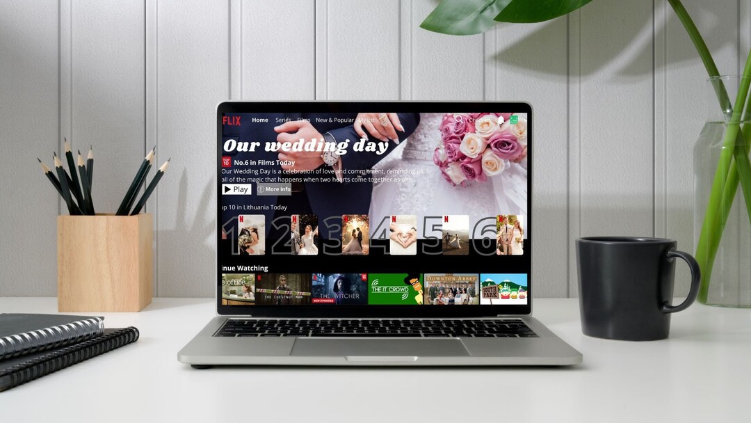 Personalized Netflix Style Video Slideshow Template (digital Download ...