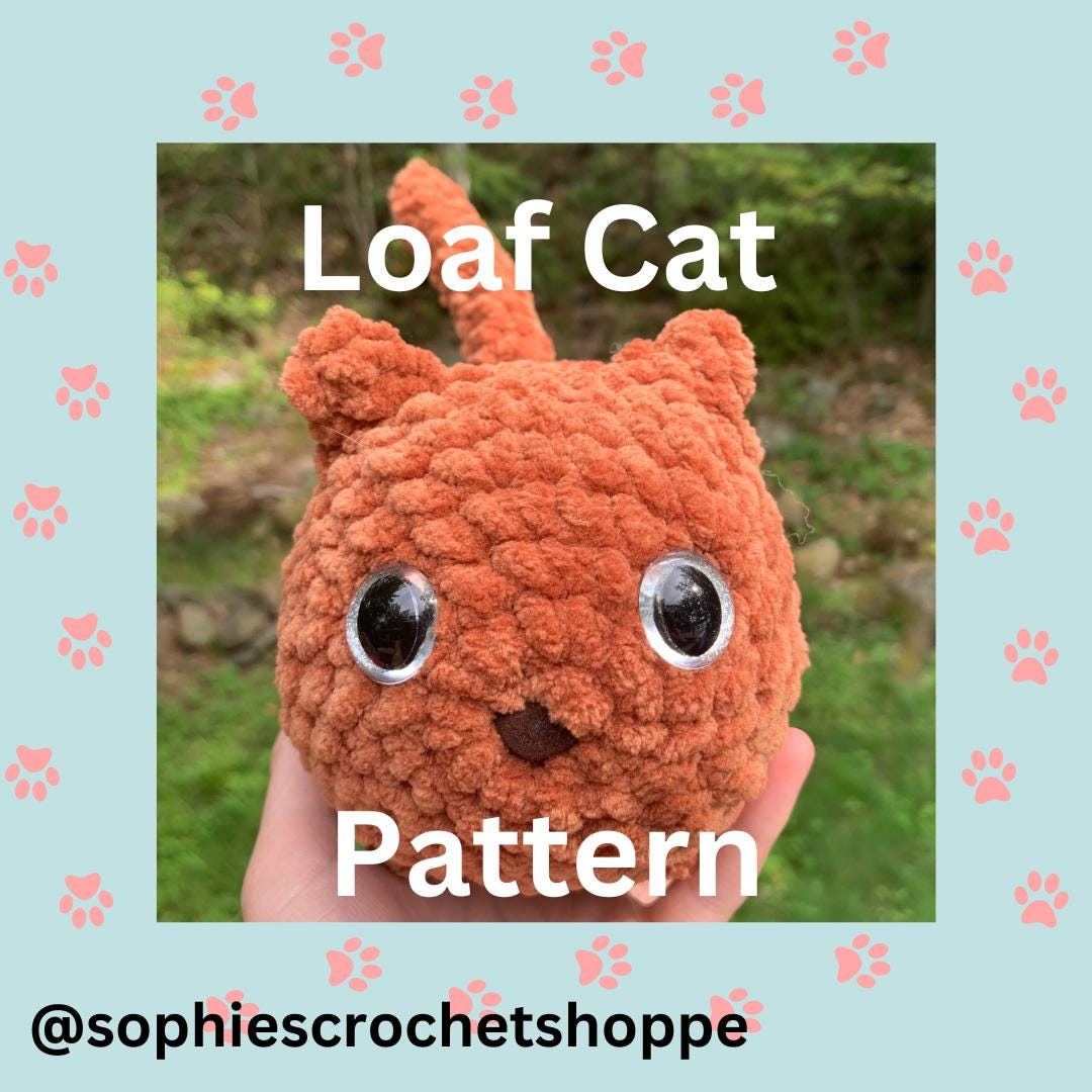 Crochet Loaf Cat Pattern - Etsy