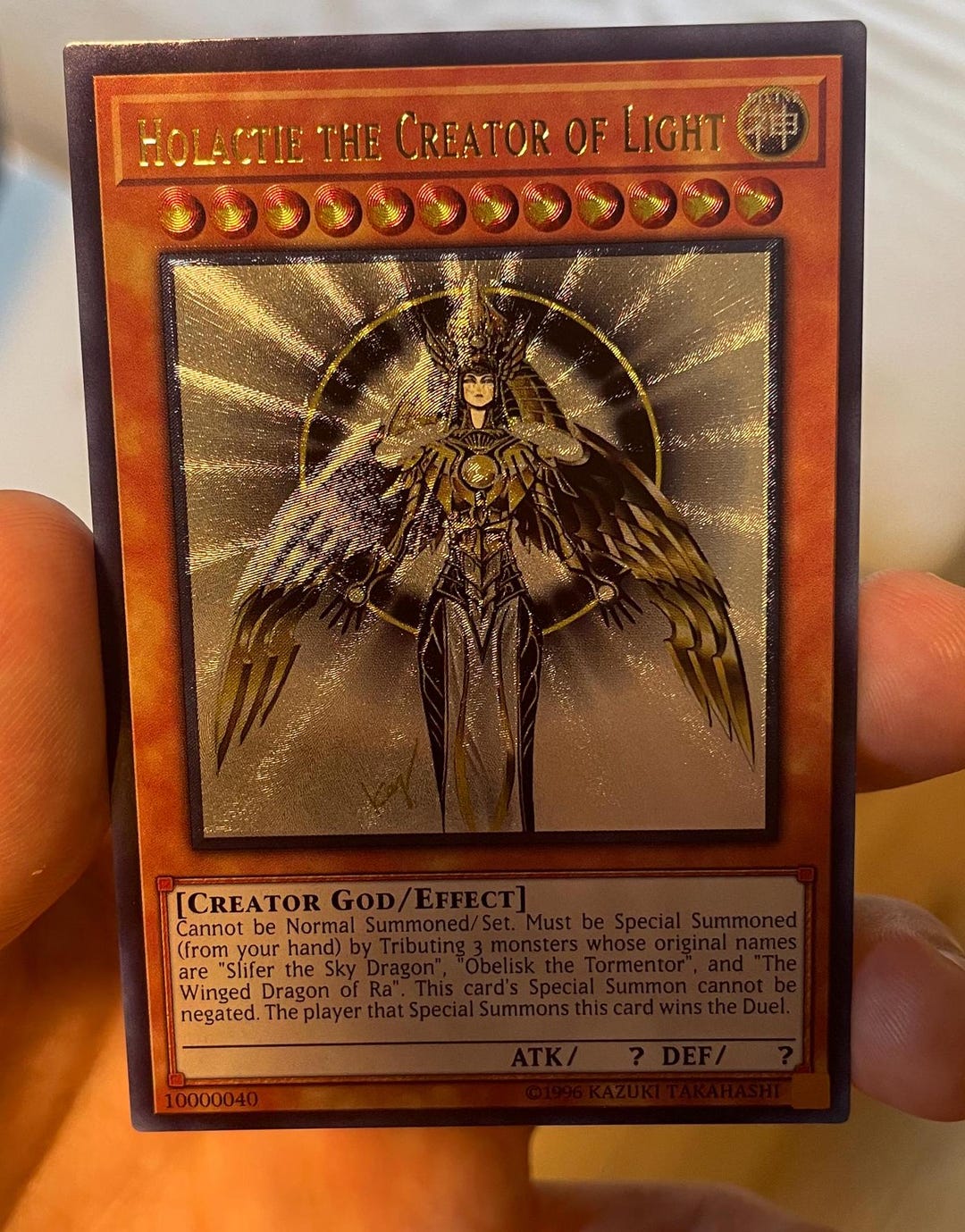 Holactie the Creator of Light Ultimate Rare Orica TCG Yugioh - Etsy