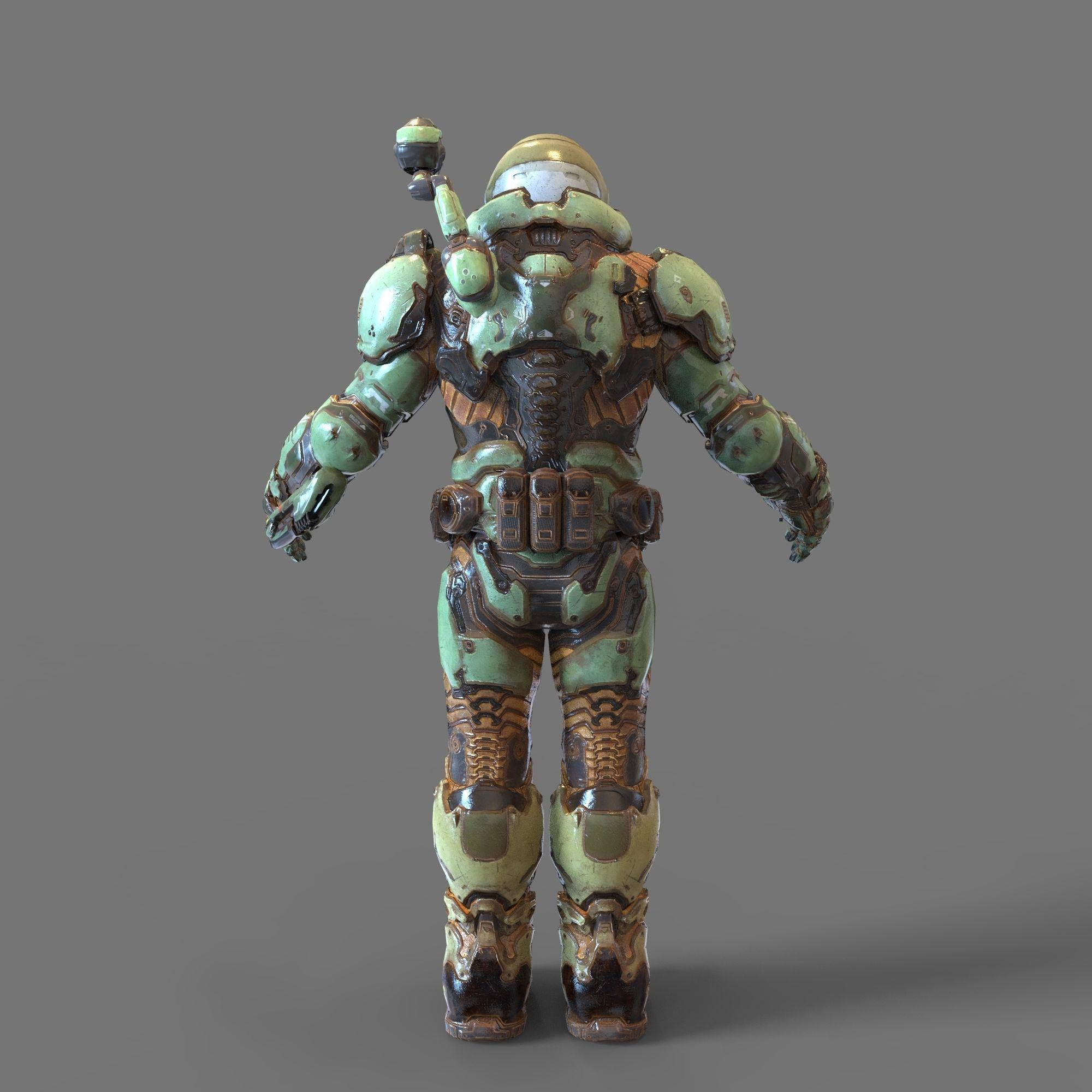 Doomguy Costume Doomslayer Cosplay Doom Eternal - Etsy