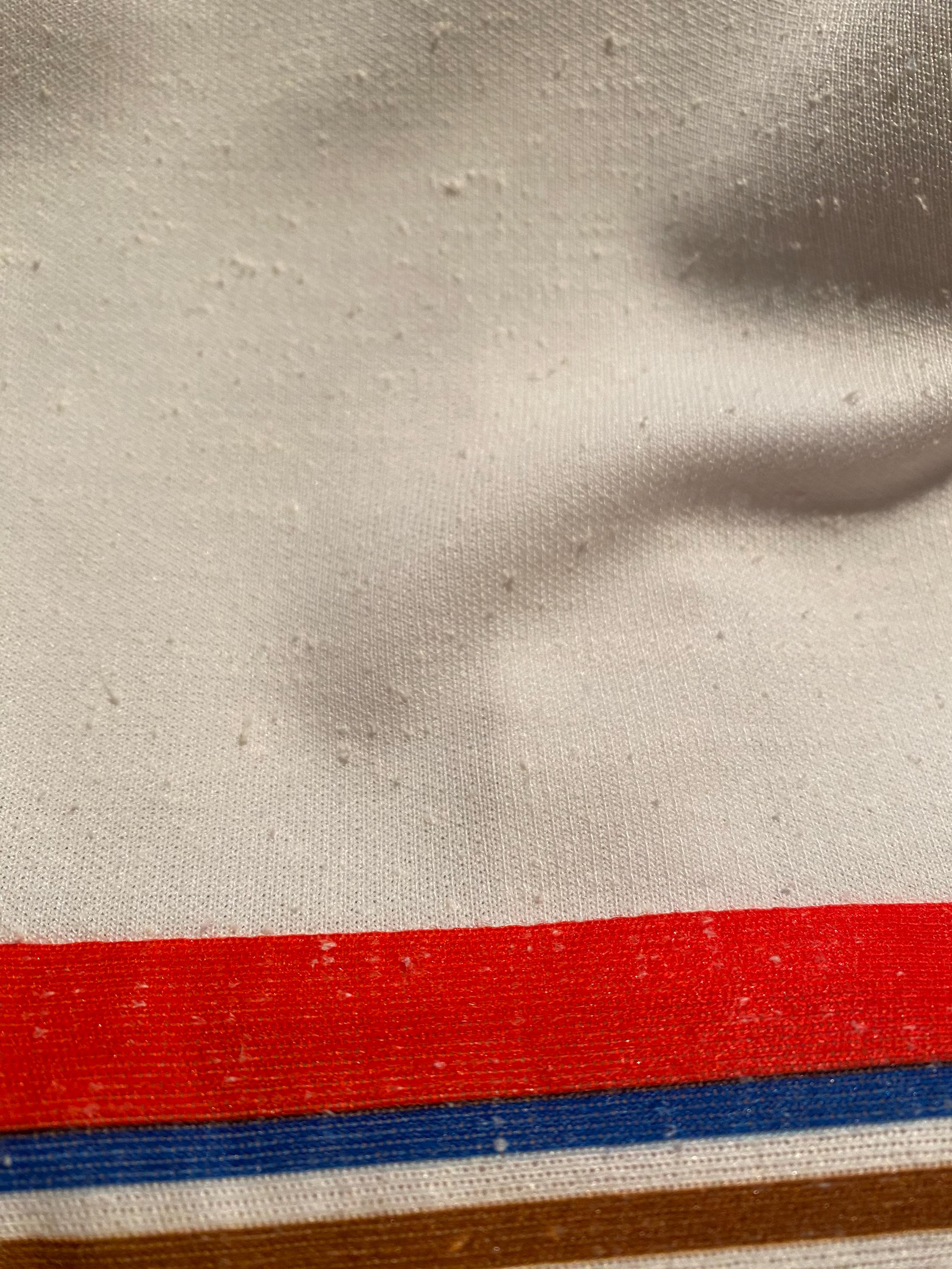 1980's "jerell of Texas" White Dress With Rainbow Accent Stripes . - Etsy