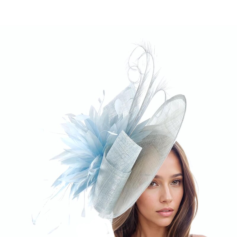 Light Blue Derby Hat - Etsy