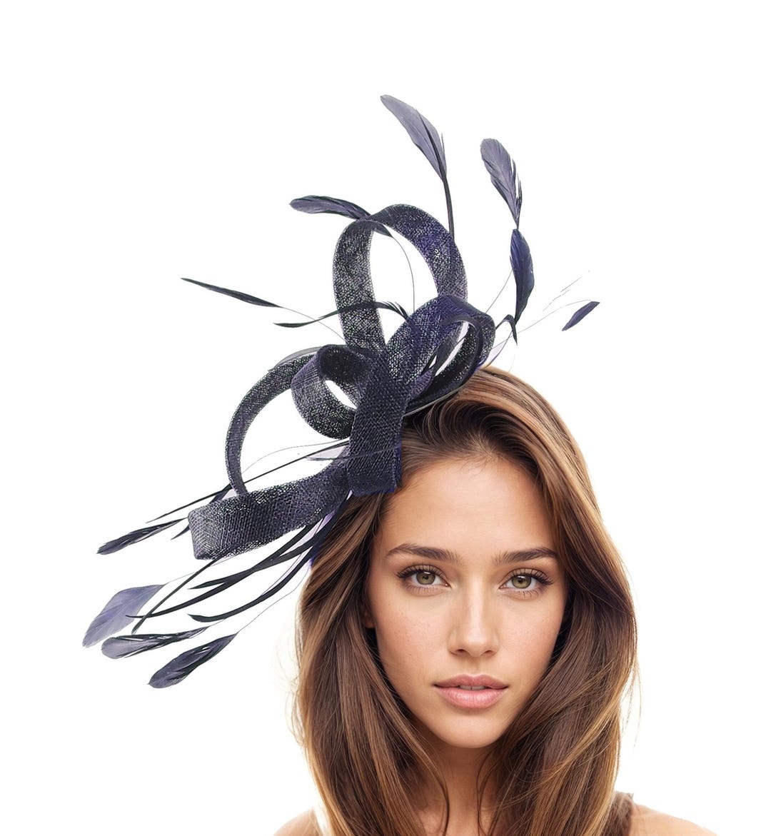 Navy Dark Blue Fascinator,kentucky Derby Fascinator Hat,easter Hat ...