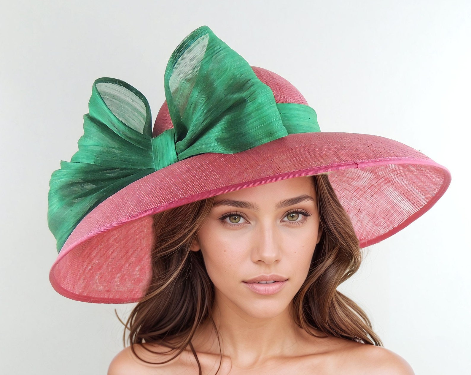 Orange Scarlet Red Kentucky Derby Hats Royal Ascot Church Ladies Race ...
