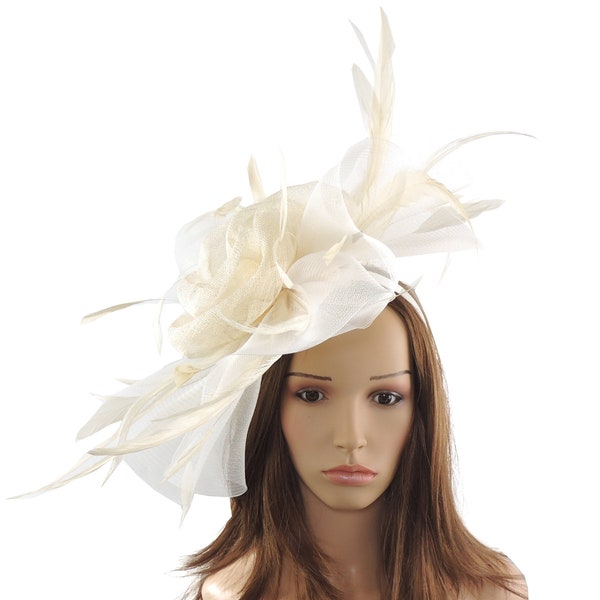 Cream Fascinator - Etsy UK
