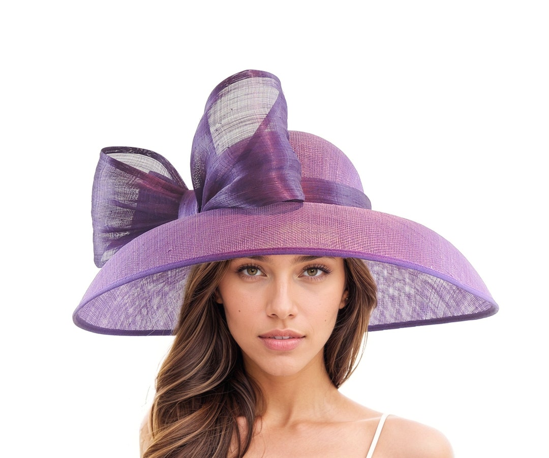 Purple Violet Amethyst Kentucky Derby Hats Ascot Church Race Day Tea ...